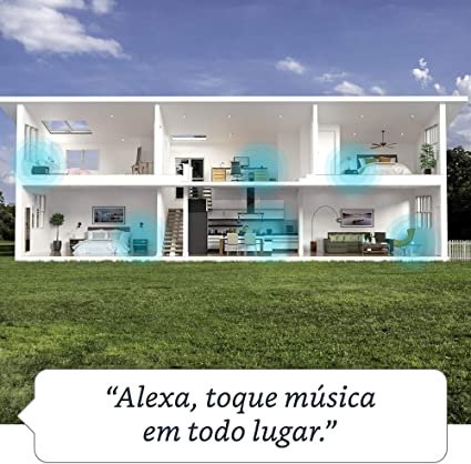 Alexa Echo Dot 4ª geração Preta, hub de casa inteligente