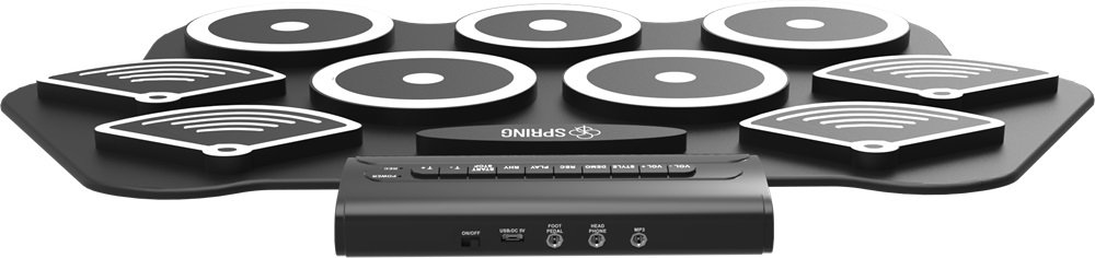 Bateria Eletrônica 9 Pads Spring com Função MIDI