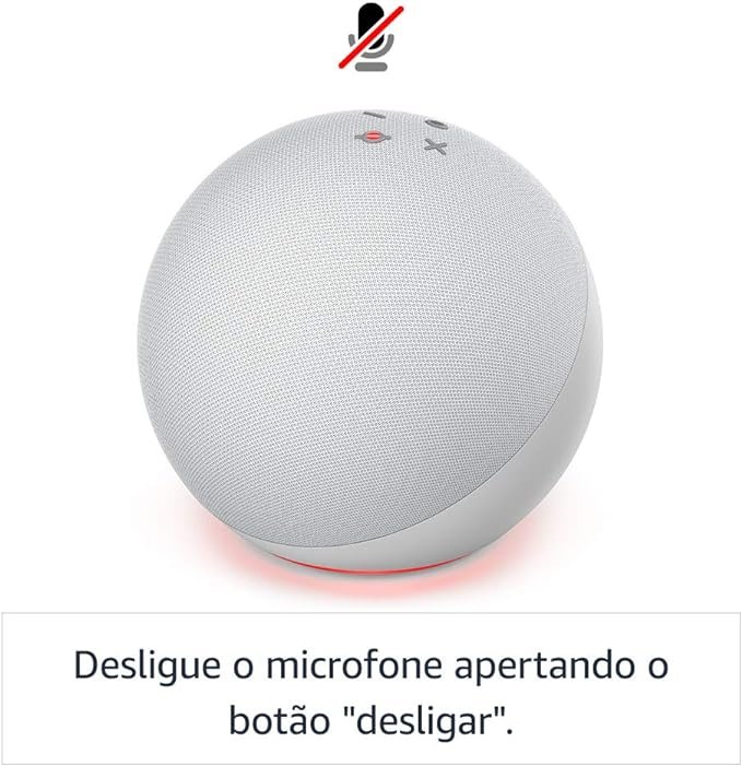 Alexa Echo Dot 4ª geração Branco, hub de casa inteligente
