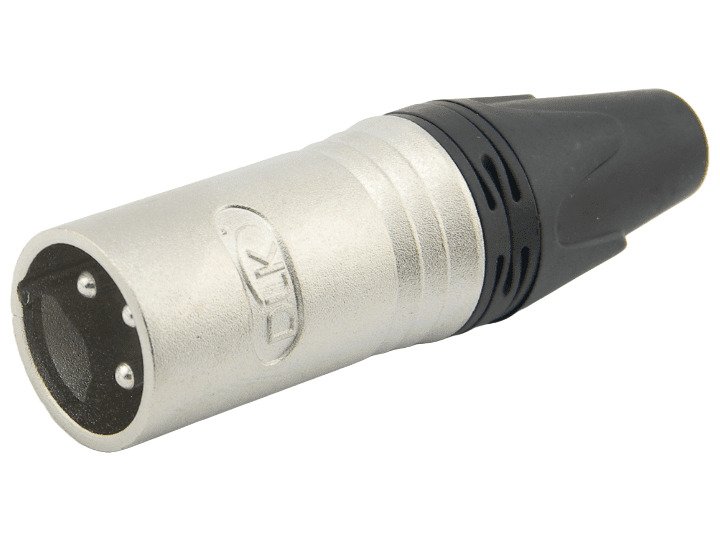 Conector XLR Macho 3 polos linha DLK